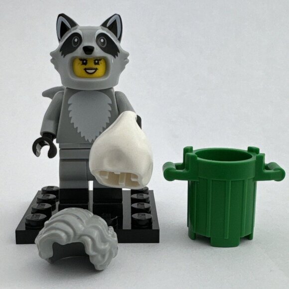 Lego | Toys | Lego Raccoon Costume Fan Minifigure W Base 732 Col2210 ...